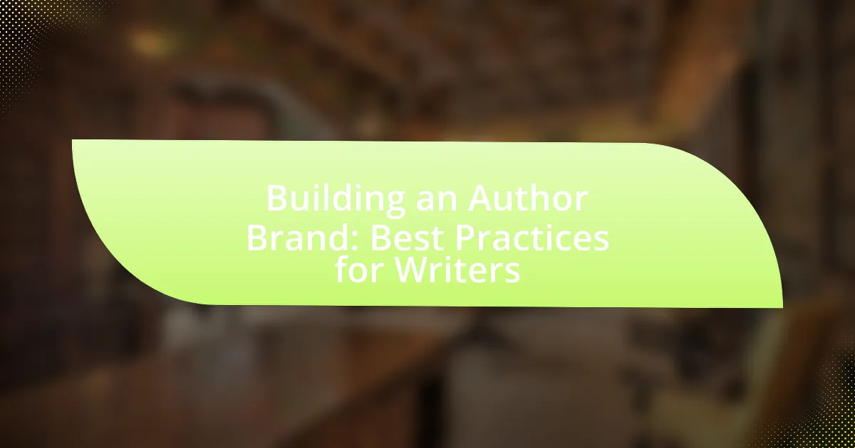 Building an Author Brand: Best Practices for Writers ...